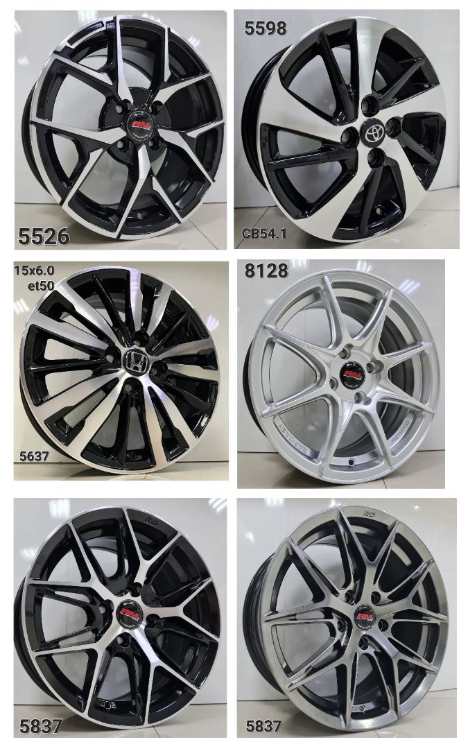 BN 15 inch VARIOUS DESIGN RIMS SET, Car Accessories, Tyres & Rims on ...
