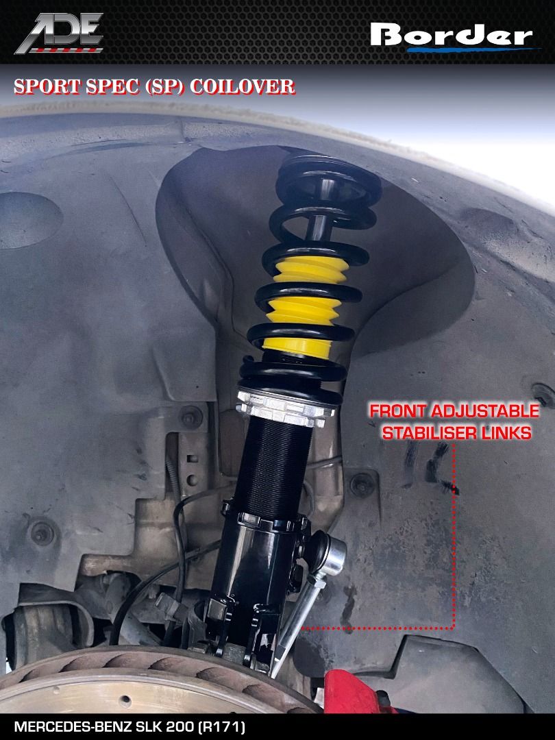 BORDER SPORT SPEC (SP) COILOVER ON MERCEDES-BENZ SLK 200 (R171), Car ...