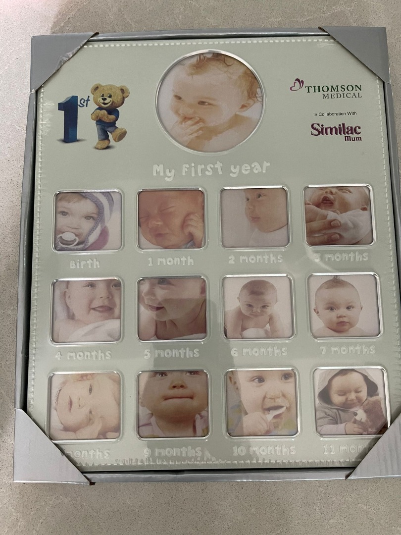 Brand New Baby 1 year old photo Frame (with monthly milestone photos ...