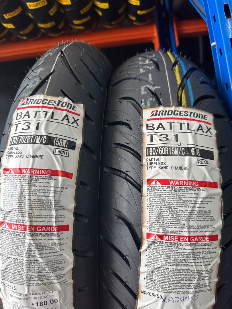 BRIDGESTONE BATTLAX T31 TYRE FOR XADV750 PROMOTION, Motorcycles ...