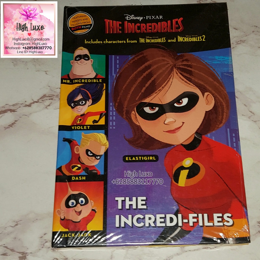Buku Disney Pixar The Incredibles The Incredi-Files ENGLISH Book Impor Import Original Authentic ...