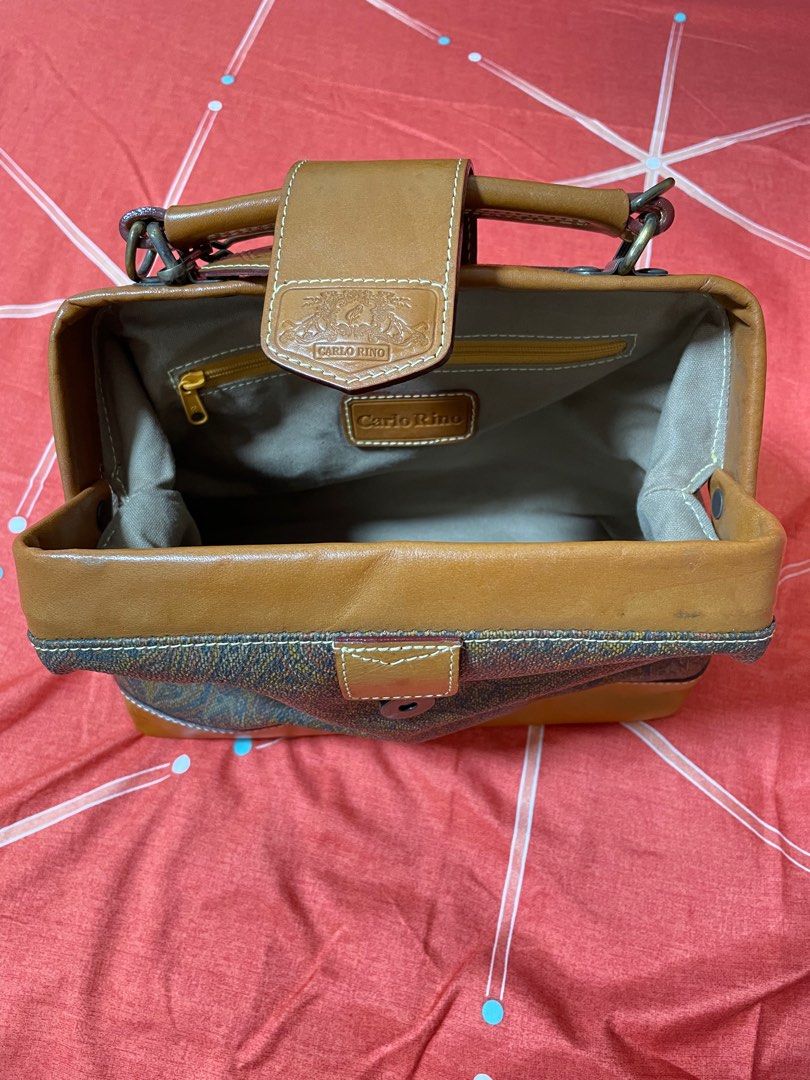 Carlo Rino Top Handle Bag, Luxury, Bags & Wallets on Carousell