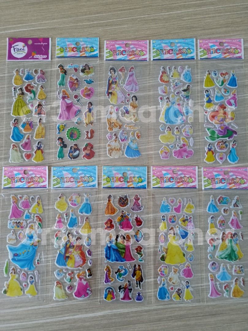 cartoon stickers in many designs (Trolls Sesame street PJ Mask Paw ...