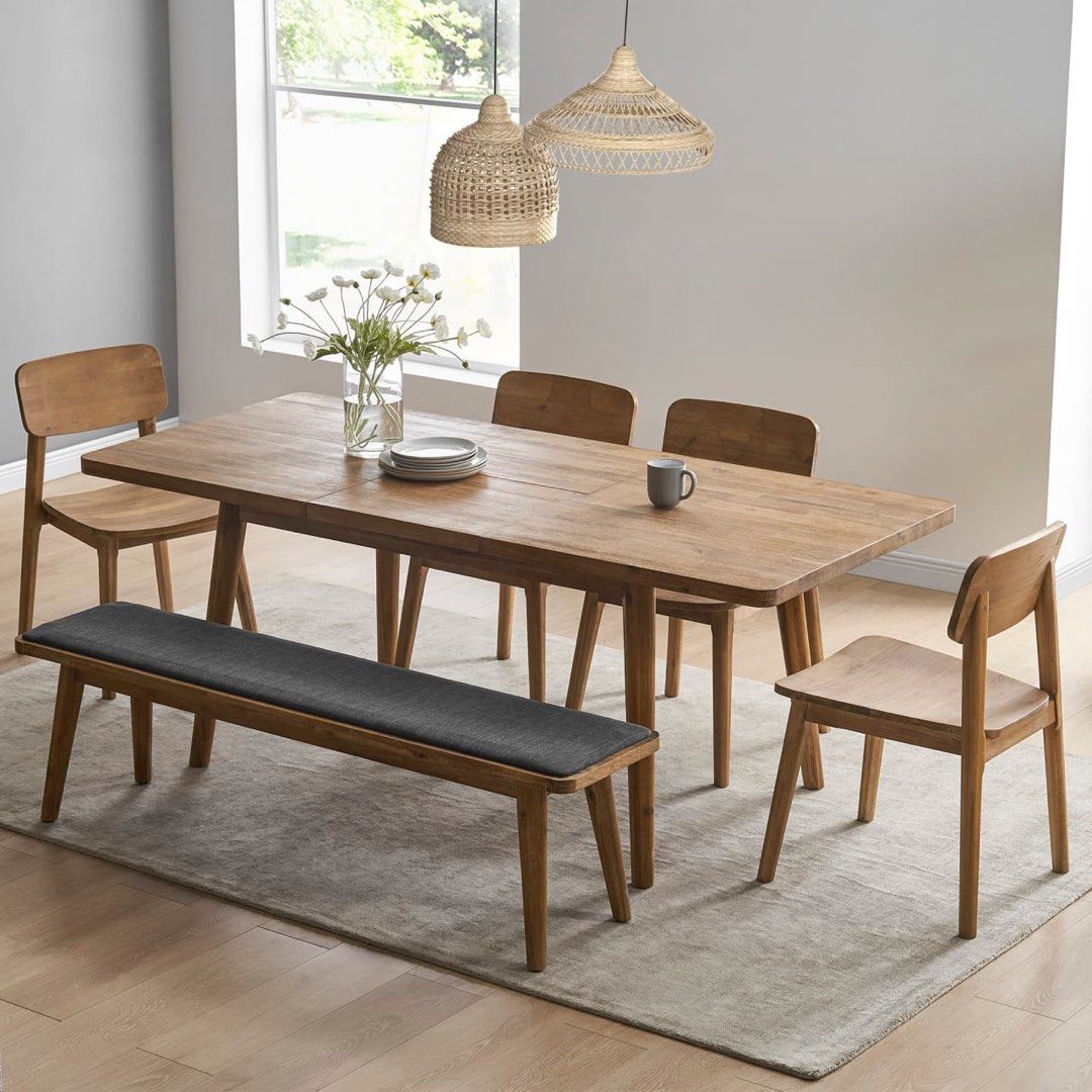 Castlery Seb Extendable Dining Table full set, Furniture & Home Living ...