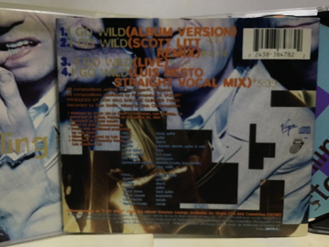 Cd Single Rolling Stones I Go Wild Oop Original Press Anubis Classic