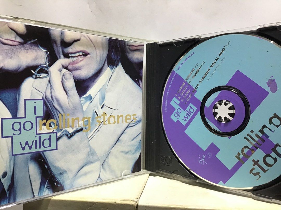 Cd Single Rolling Stones I Go Wild Oop Original Press Anubis Classic