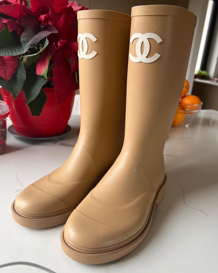 CHANEL Rain Boots 2023 Women s Fashion Footwear Boots On Carousell CHANEL Rain Boots 2023 Women s Fashion Footwear Boots On Carousell