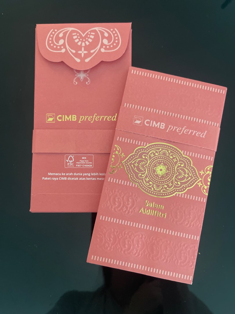 CIMB Preferred Sampul Raya 2023 / 7pcs SDR, Hobbies & Toys, Stationery ...