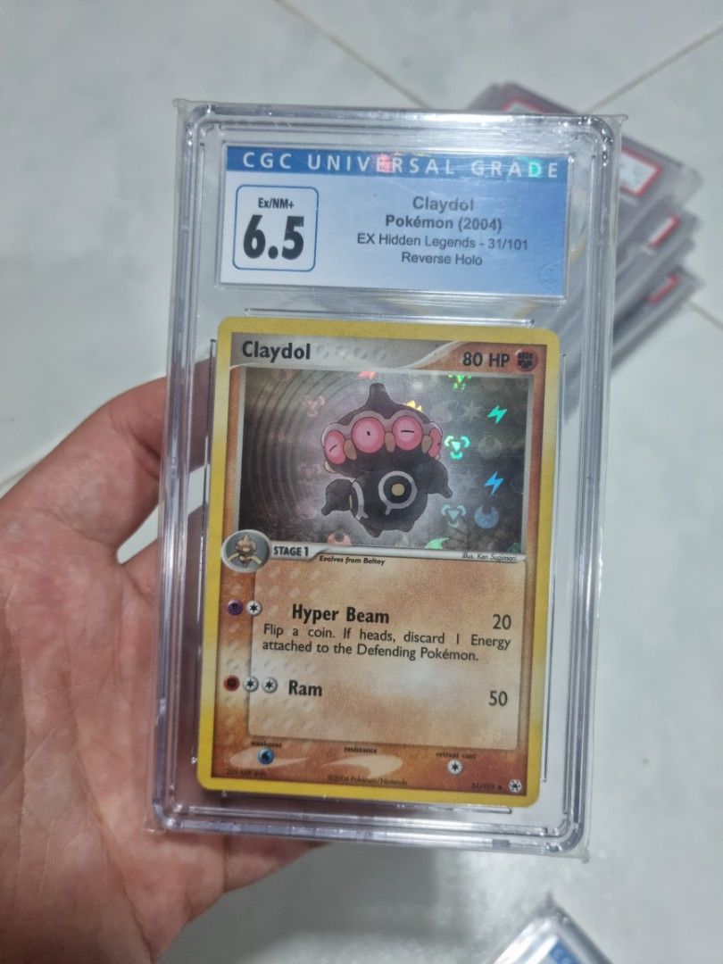 CLAYDOL VINTAGE CGC Slab | Vintage Pokemon | Cheap Slab |EX Hidden ...