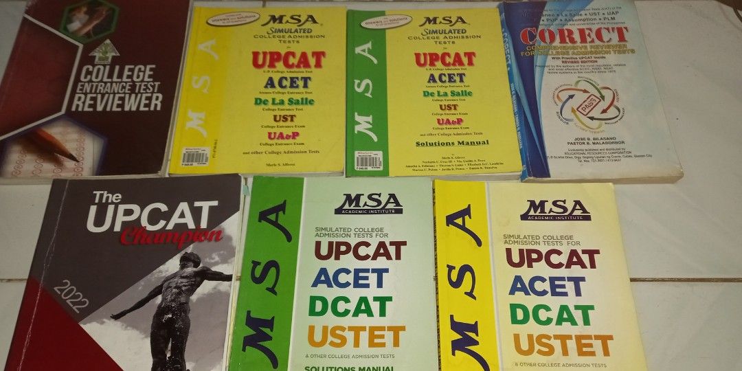 College Admission Entrance Test Exam Reviewers Bundle UPCAT ACET DCAT ...