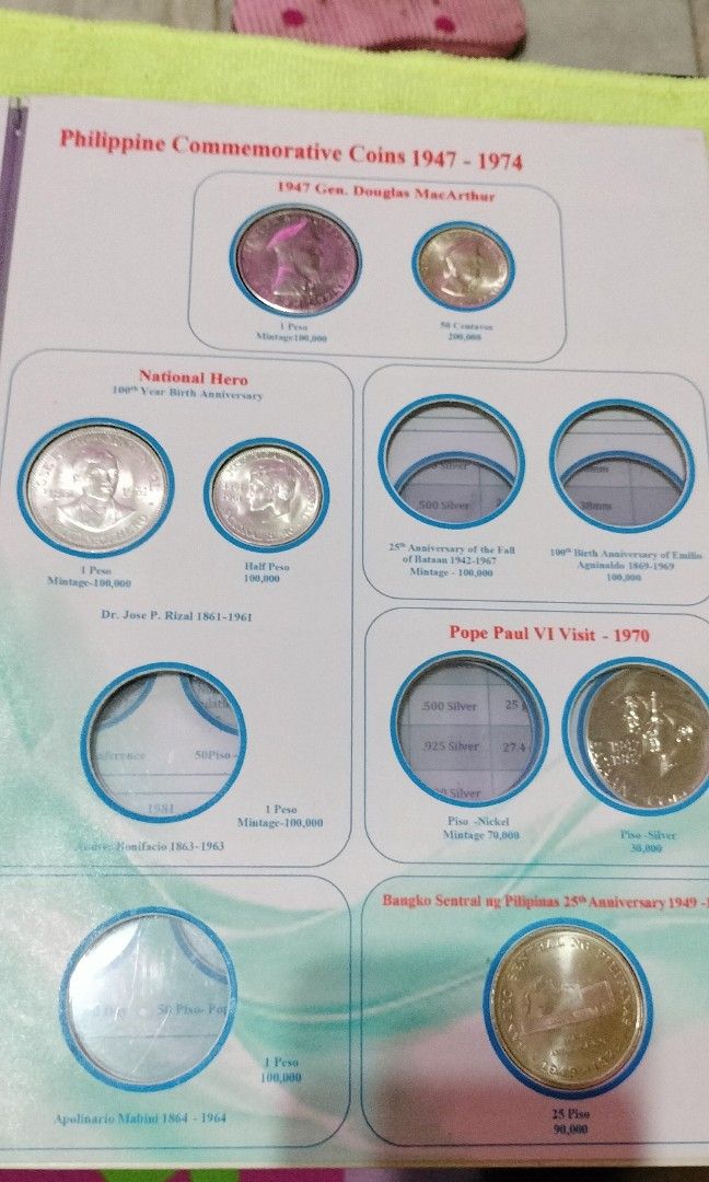 Commemorative Coin Album (1947-1983), Hobbies & Toys, Memorabilia ...