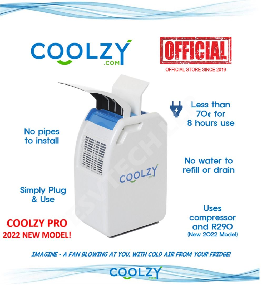 Coolzy Pro (2022 NEW MODEL) Close Comfort Personal Portable Ductless ...