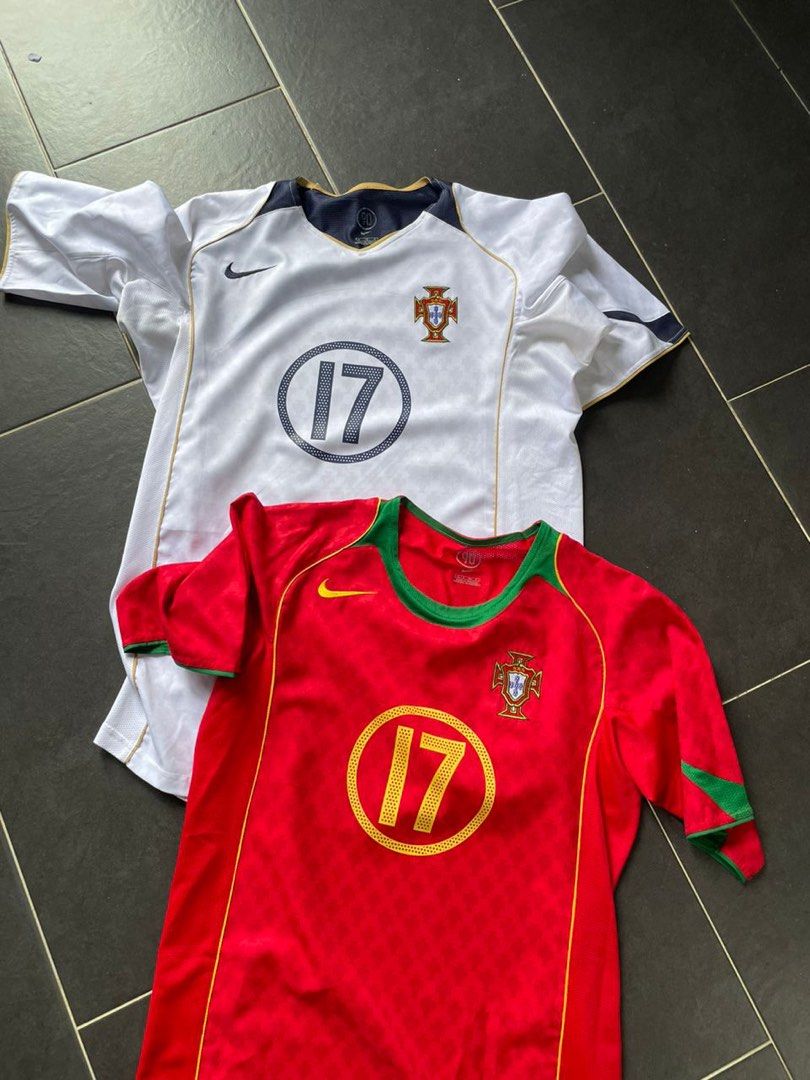 CR7 Cristiano Ronaldo Portugal 2004 Euro Home & Away soccer/football ...