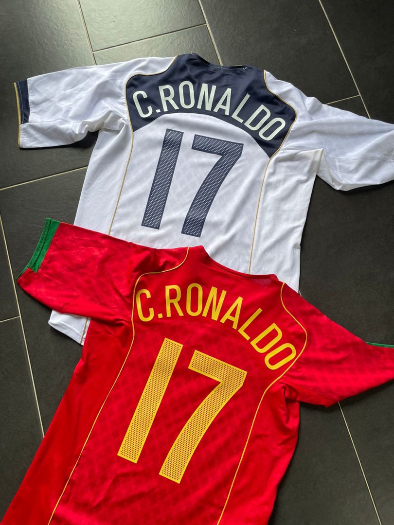 CR7 Cristiano Ronaldo Portugal 2004 Euro Home & Away soccer/football ...