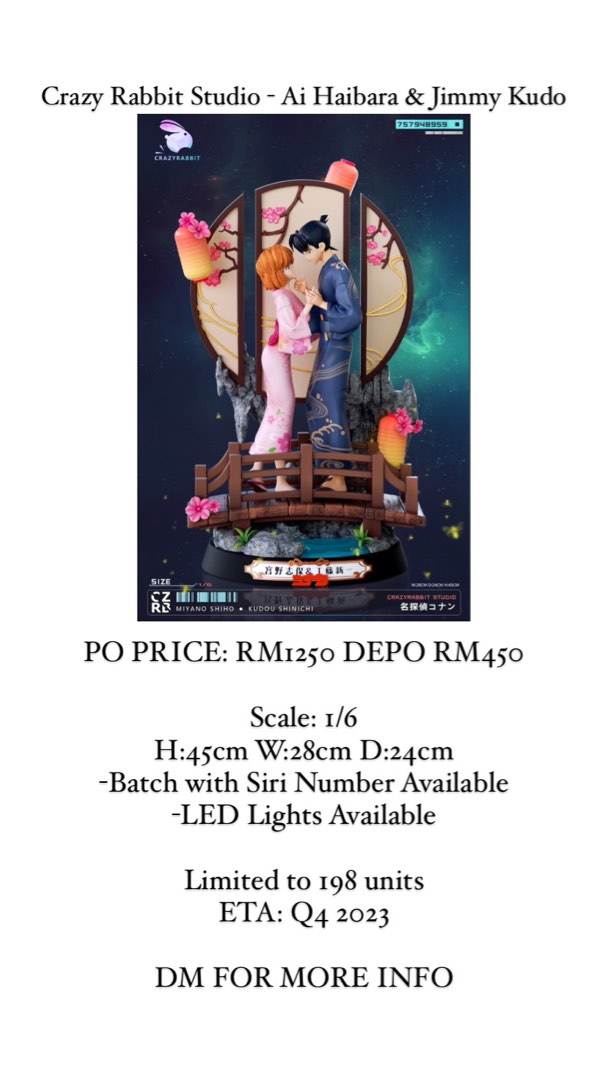 Crazy Rabbit Studio - Ai Haibara & Jimmy Kudo, Hobbies & Toys, Toys ...