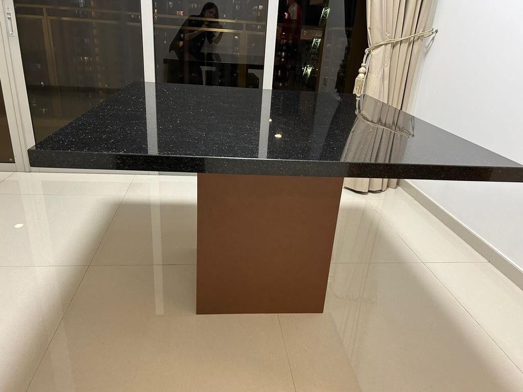 Custom Made Marble Dining Table, Furniture & Home Living, Furniture ...
