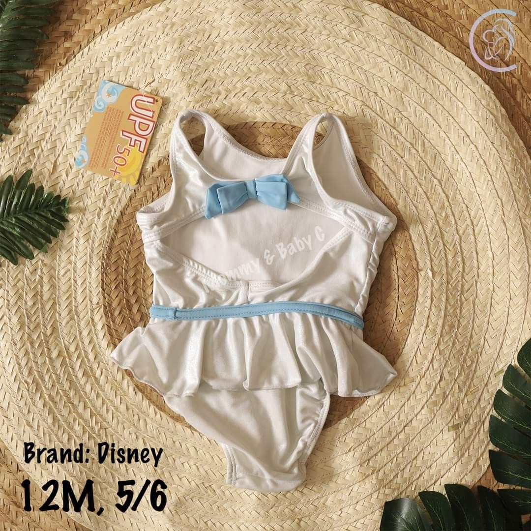 Disney Cinderella One Piece Swimsuit 12M 5 6 White on Carousell
