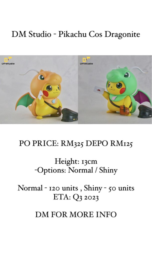 DM Studio - Pikachu Cos Dragonite, Hobbies & Toys, Toys & Games on ...