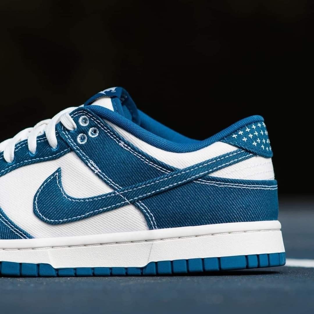 NIKE DUNK LOW RETRO SE 'SASHIKO INDUSTRIAL BLUE' 100% AUTHENTIC, Men's ...
