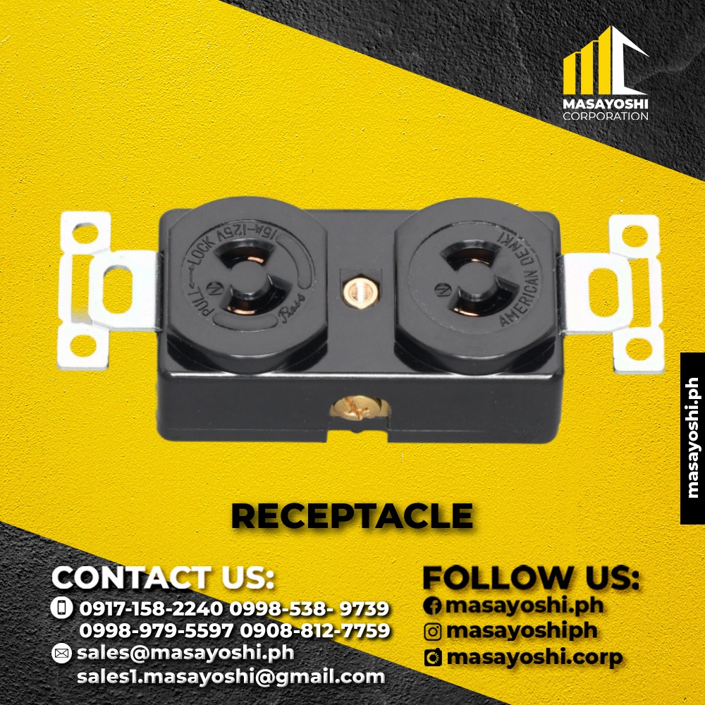 Duplex Receptacle, 2-Pole 2-Wire 15A 125V, Commercial & Industrial ...