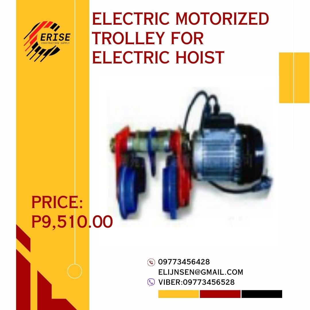 ELECTRIC MOTORIZED TROLLEY FOR ELECTRIC HOIST, Commercial & Industrial ...