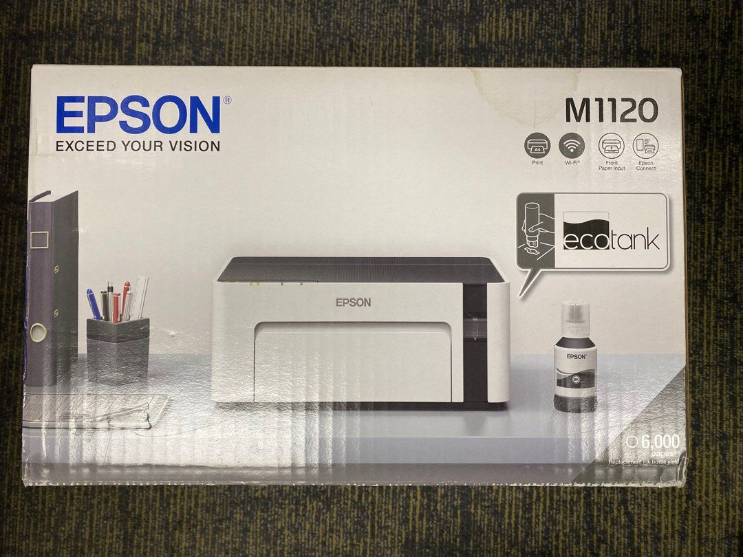 Epson EcoTank M1120 Printer, 電腦＆科技, 打印機及影印機 - Carousell