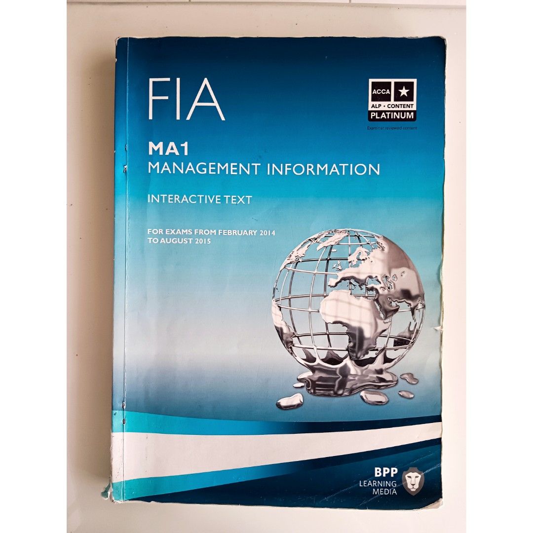 FIA MA1 - Management Information ACCA Interactive Text, Hobbies & Toys ...