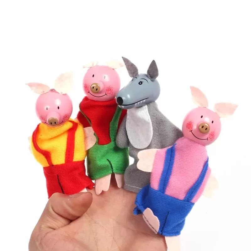 Finger Puppet Set – Three Little Pigs 4pcs/pkt, Hobbies & Toys ...