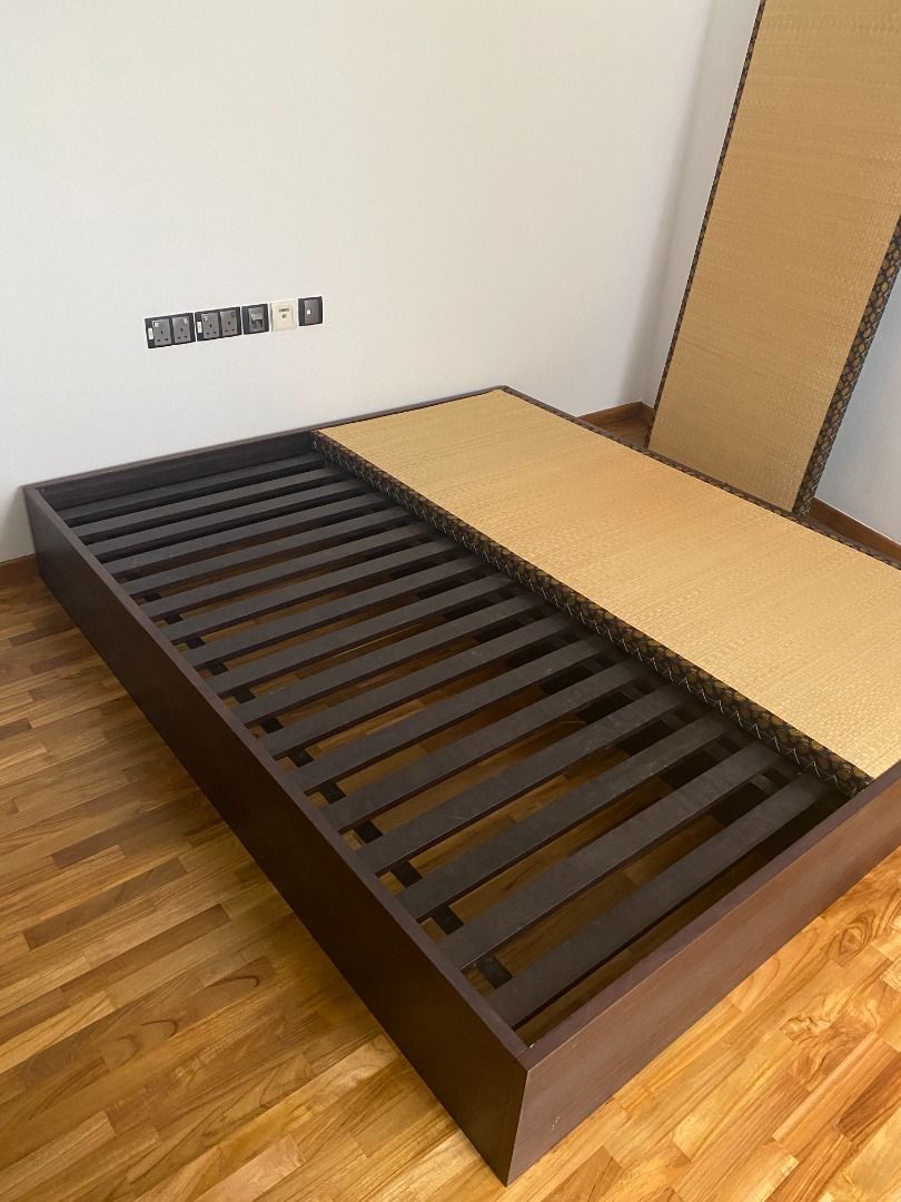 FUTON PLATFORM / KING SIZE BED FRAME, Furniture & Home Living ...