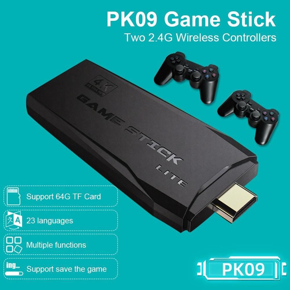 Game stick console 4K TV Video Game stick 64gb With 2.4G 2xWireless ...