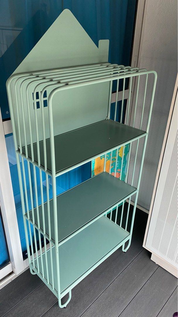 Gorgeous metal house shapes book rack, Furniture & Home Living ...