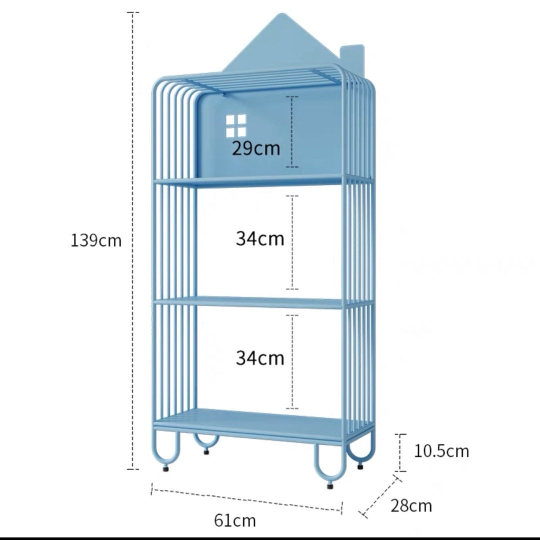 Gorgeous metal house shapes book rack, Furniture & Home Living ...