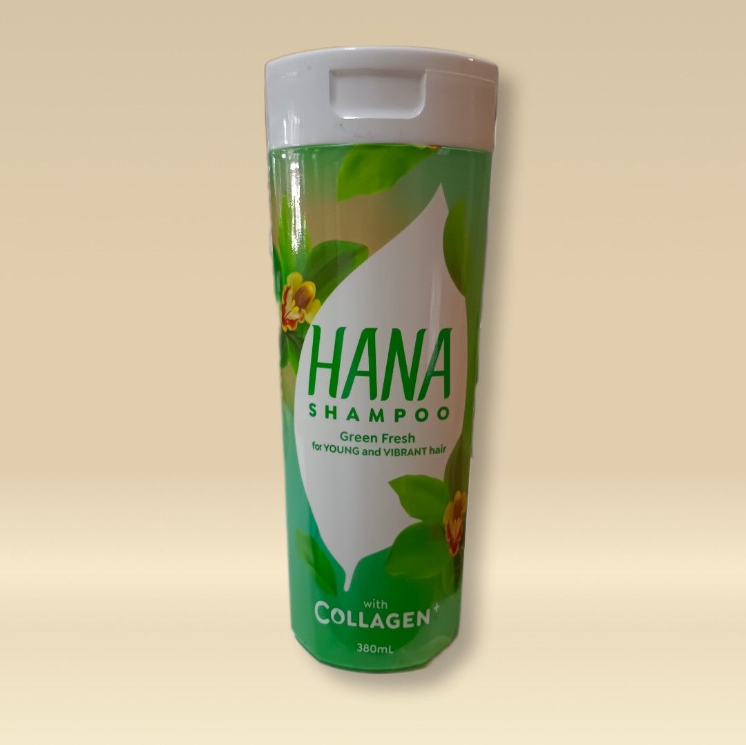 Hana Green Fresh w/ Collagen Shampoo 380 ml, Beauty & Personal Care, Hair on Carousell