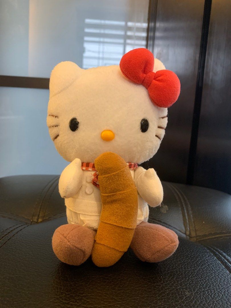 Hello Kitty Baker with Croissant Plush on Carousell
