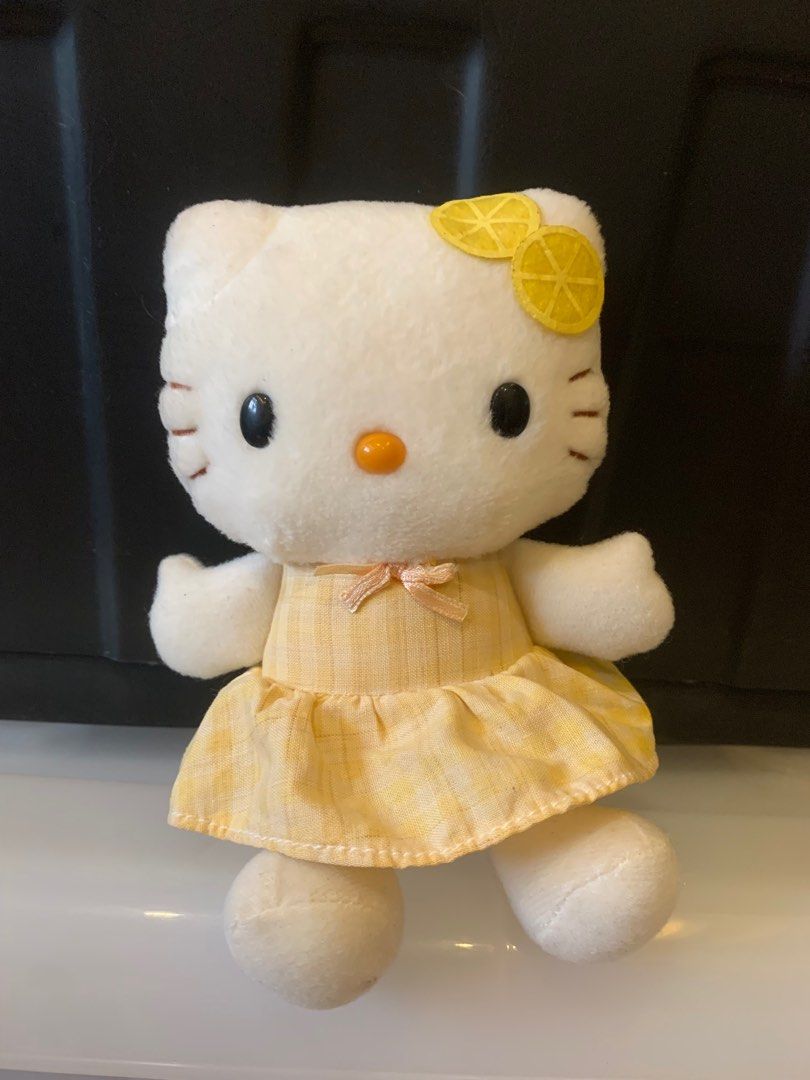Hello Kitty Lemon Dress Plush, Hobbies & Toys, Toys & Games on Carousell