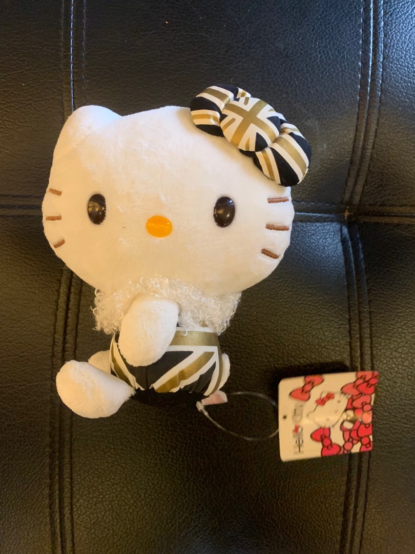 Hello Kitty UK Print Plush Mascot with Strap on Carousell