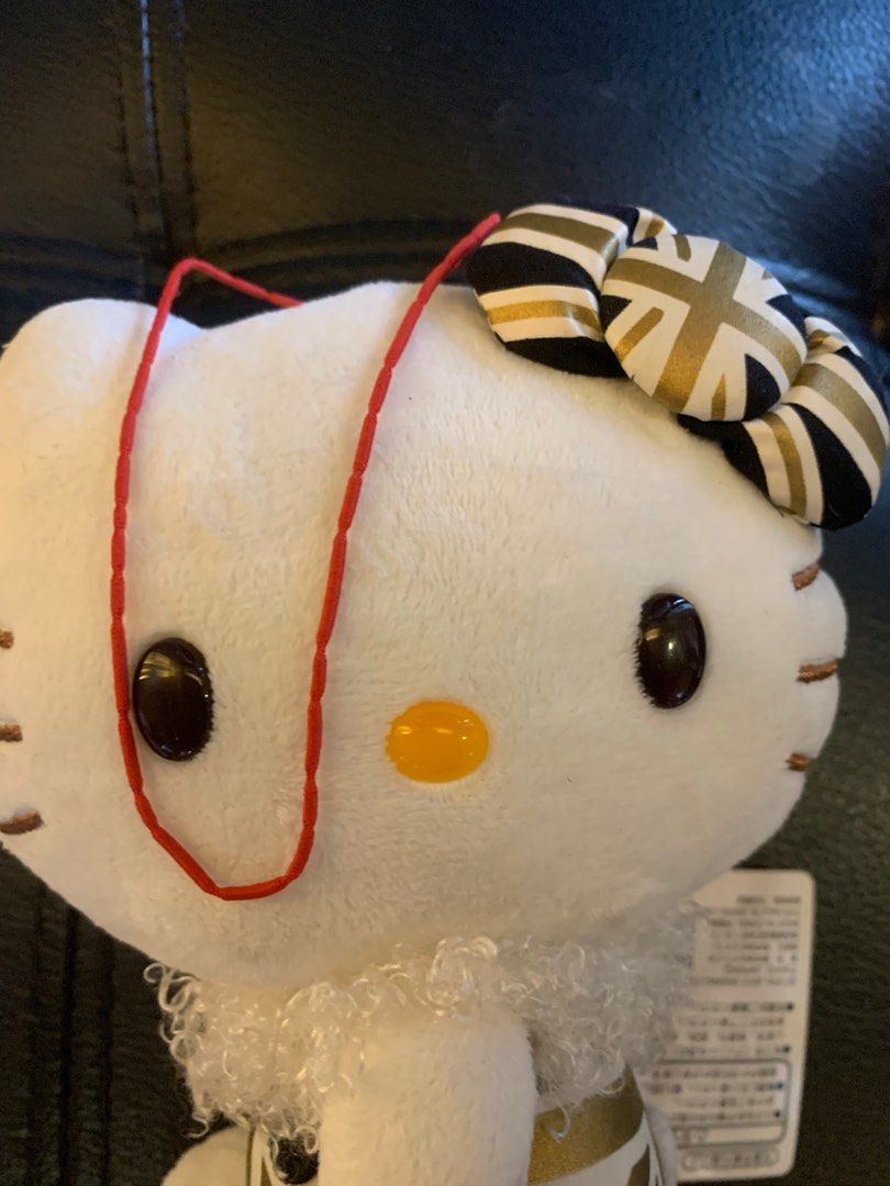 Hello Kitty UK Print Plush Mascot with Strap on Carousell