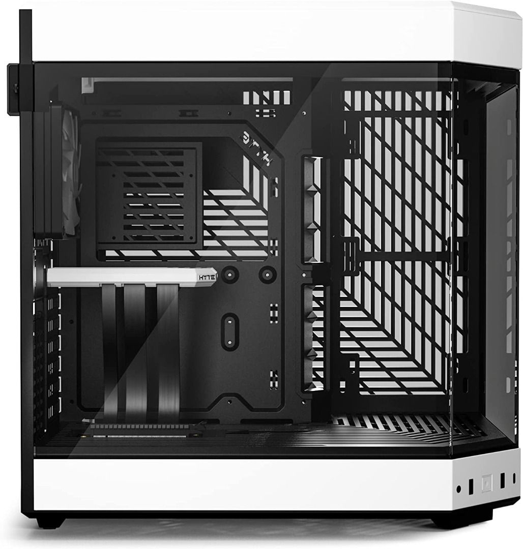 HYTE Y60 Modern Aesthetic Dual Chamber Panoramic Tempered Glass Mid-Tower ATX Computer Gaming ...