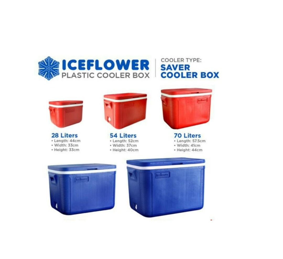 ICEFLOWER Saver Plastic Cooler Box, Furniture & Home Living ...
