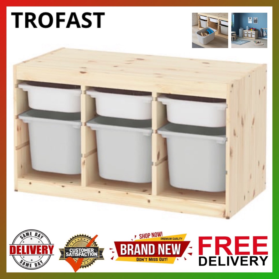 Ikea Trofast Storage come with Boxes, ikea Trofast, Babies & Kids, Baby ...