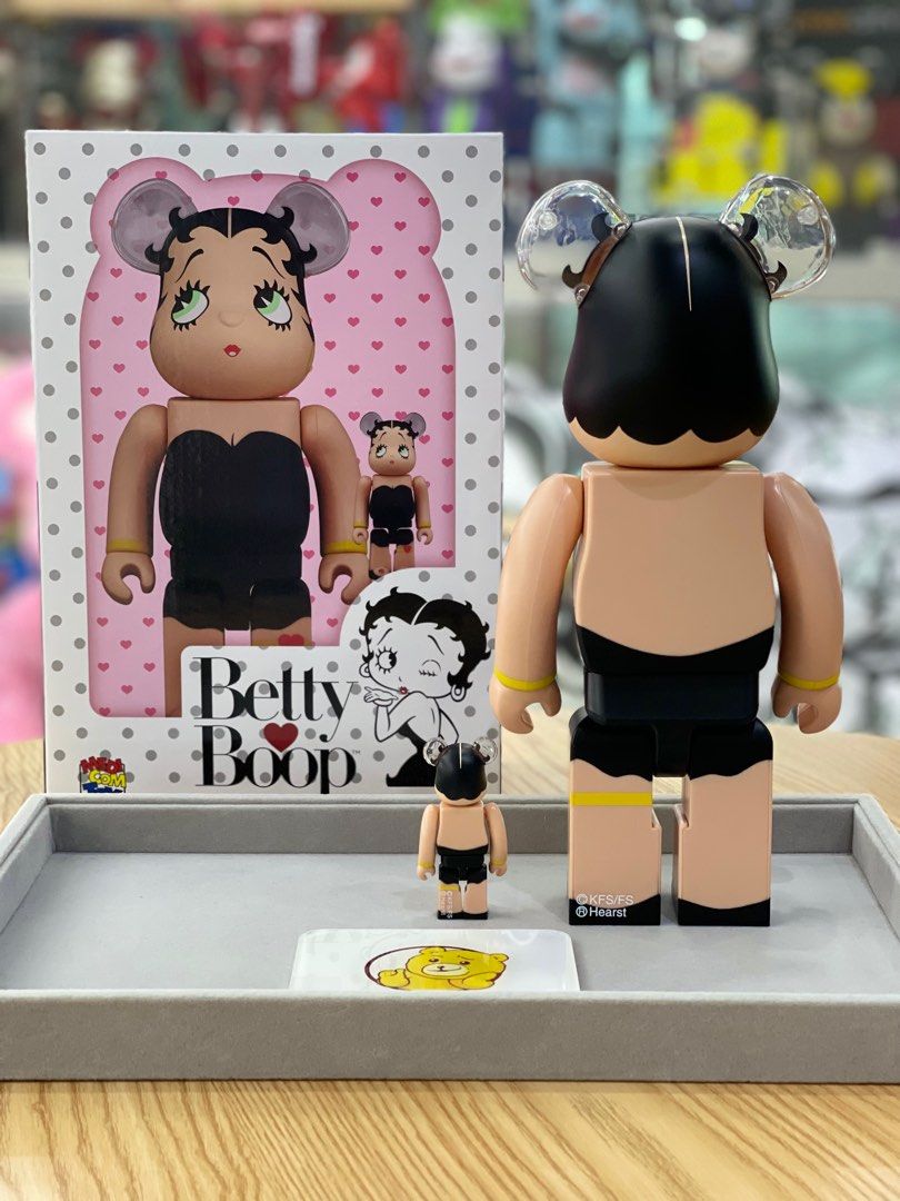 [In Stock] BE@RBRICK x Betty Boop 100%+400% Black Ver. bearbrick ...