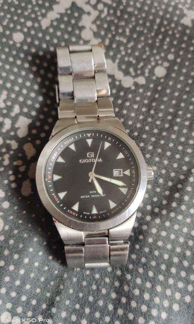 Jam Tangan Pria GIOTONA Original, Fesyen Pria, Jam Tangan di Carousell