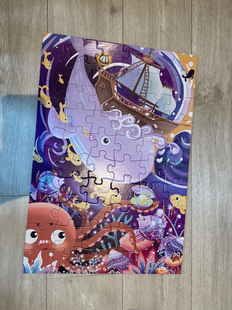 Jigsaw puzzle - kids under the sea, Hobbies & Toys, Toys & Games on ...