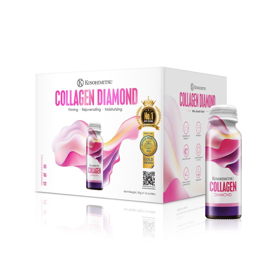 Kinohimitsu Collagen Diamond/ 16 bottles / Expire 2025 Nov, Health ...