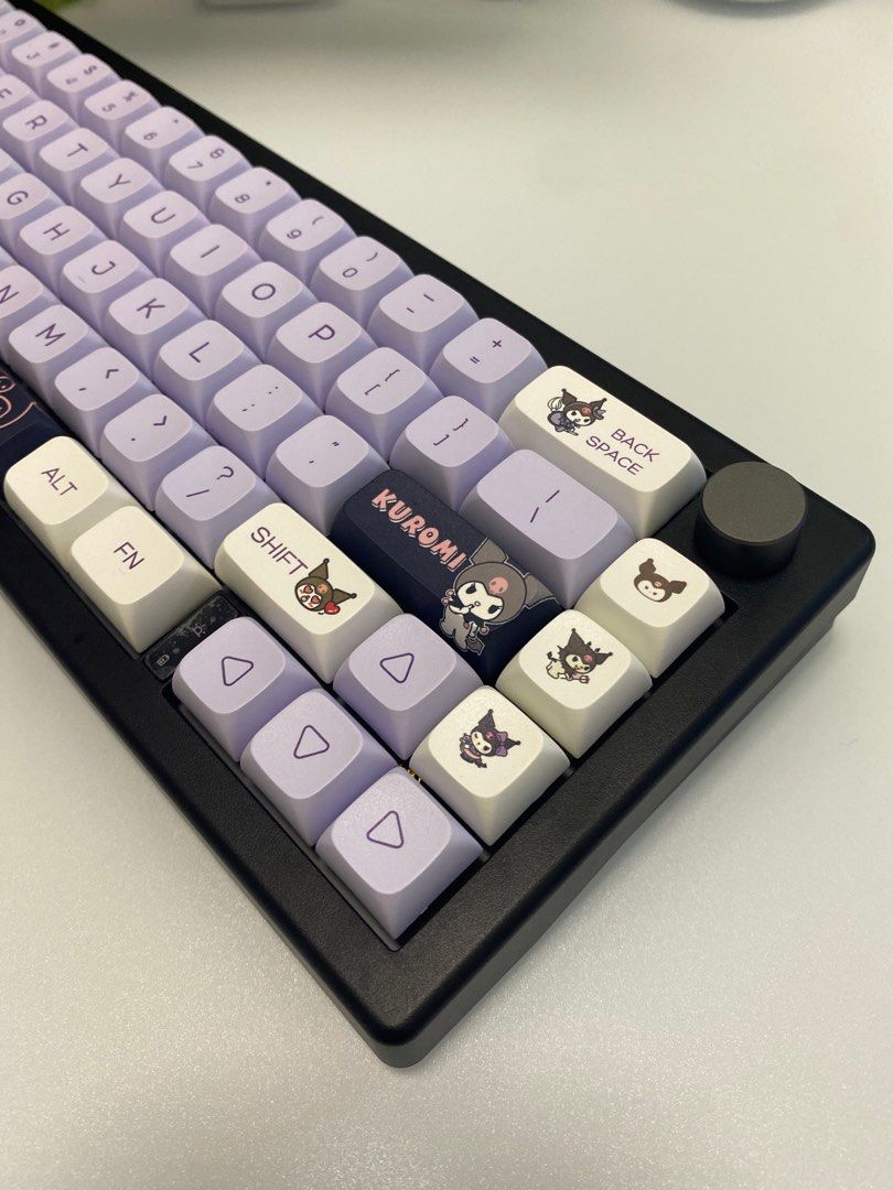 Kuromi theme custom mechanical keyboard GMK67, Computers & Tech, Parts ...