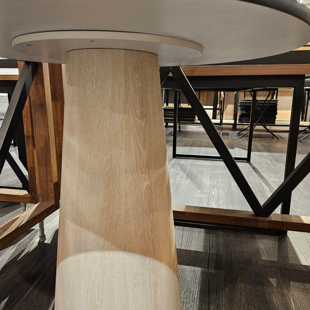 Lami x Spheres Base Round Dining Table, Furniture & Home Living ...