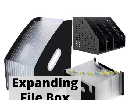 Large Capacity File Folder Expanding File Folder A4 File Organizer ...