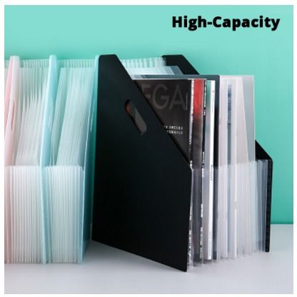 Large Capacity File Folder Expanding File Folder A4 File Organizer ...