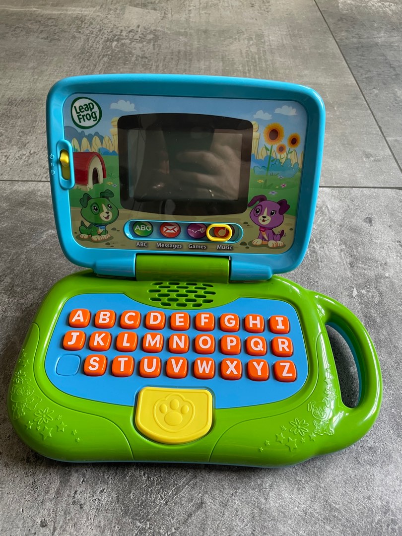 LeapFrog toy Laptop green, Hobbies & Toys, Toys & Games on Carousell