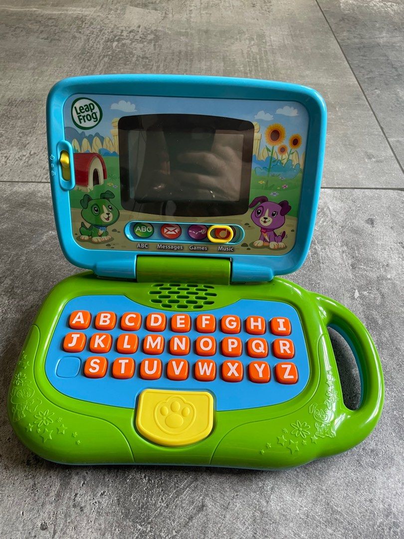 LeapFrog toy Laptop green, Hobbies & Toys, Toys & Games on Carousell